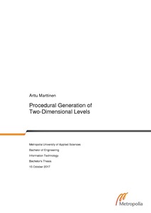 Procedural Generation of Two-Dimensional Levels - Theseus